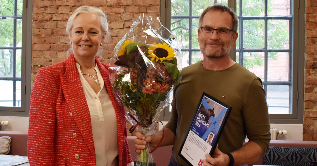 M Sveriges utmärkelse Årets hjulklapp 2023 tilldelas Andreas Seiler - Riksförbundet M Sverige